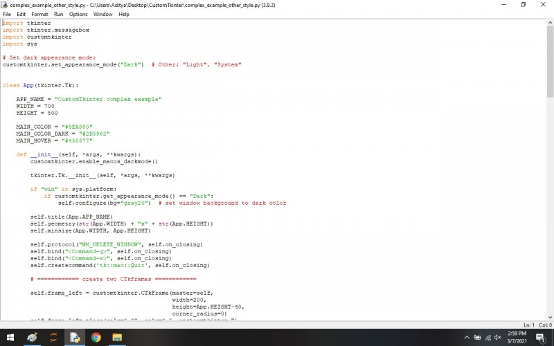Python Program To Custom Tkinter Gui App Using The Python Tkinter Kashipara