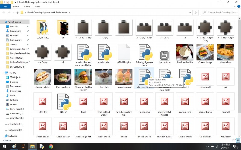 Python Program To Food Ordering System With Table Based Using Python Tkinter Kashipara